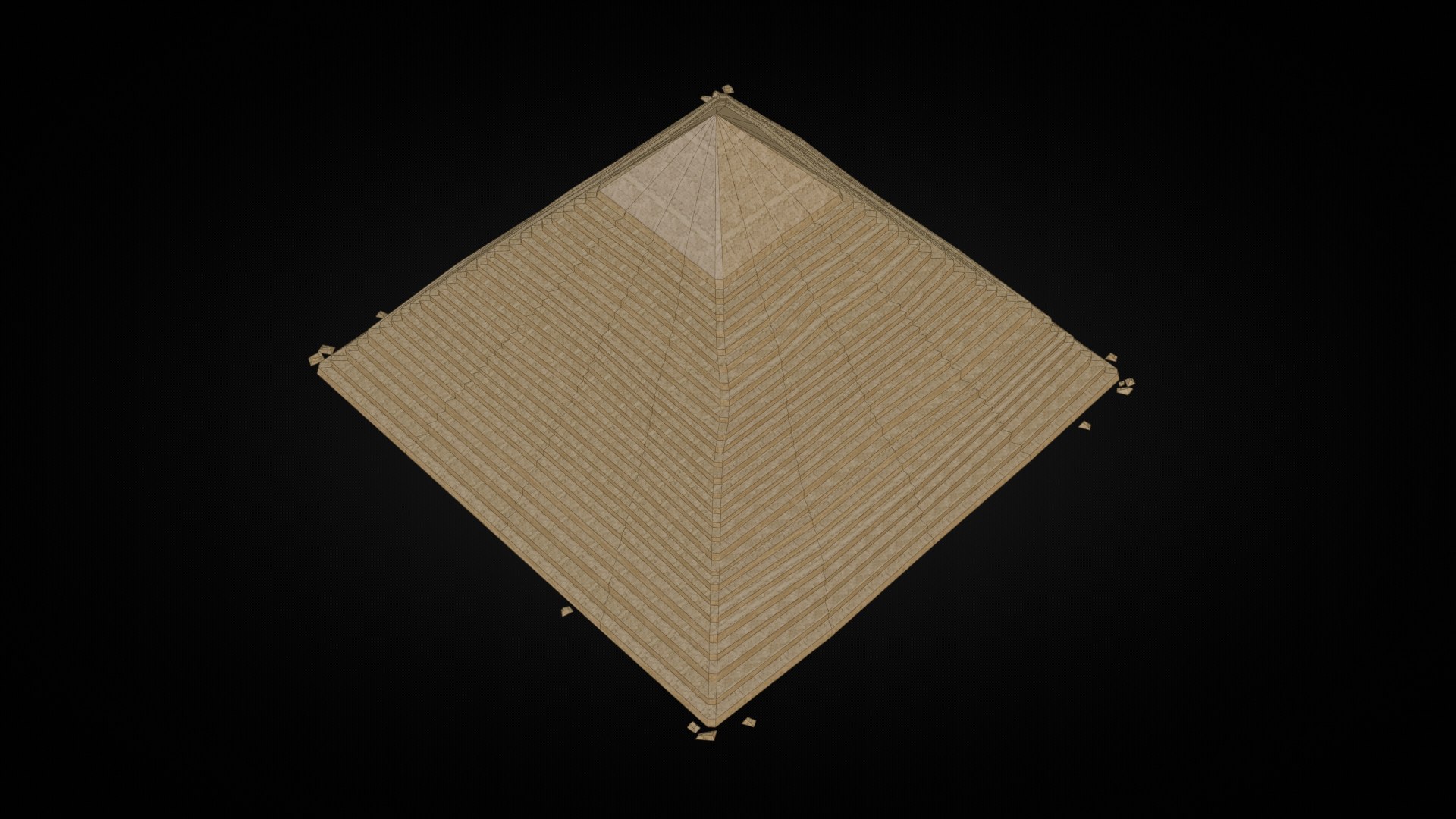 Low Poly Pyramid Model - TurboSquid 2340159