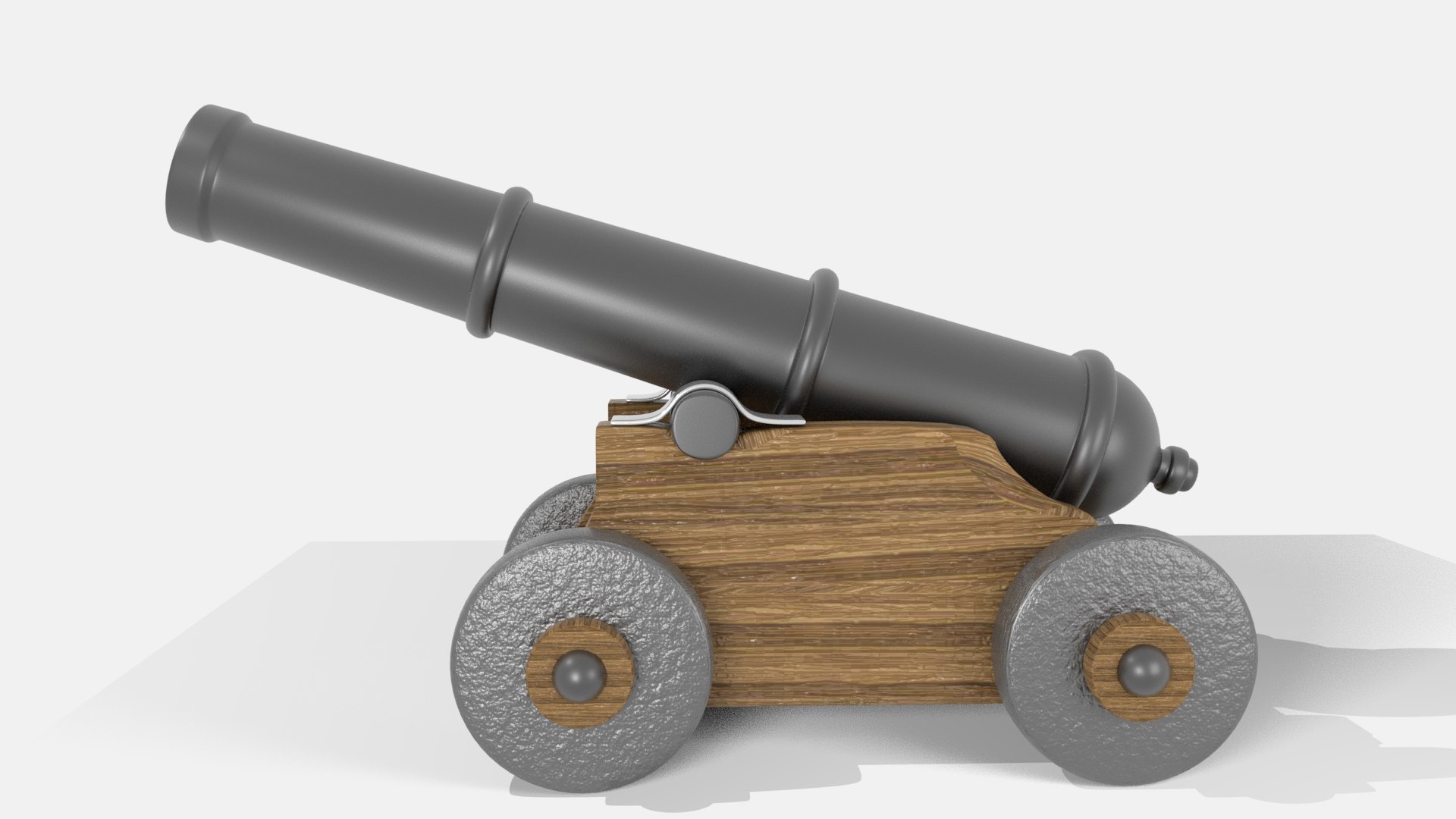 3D Cannon - TurboSquid 1853559