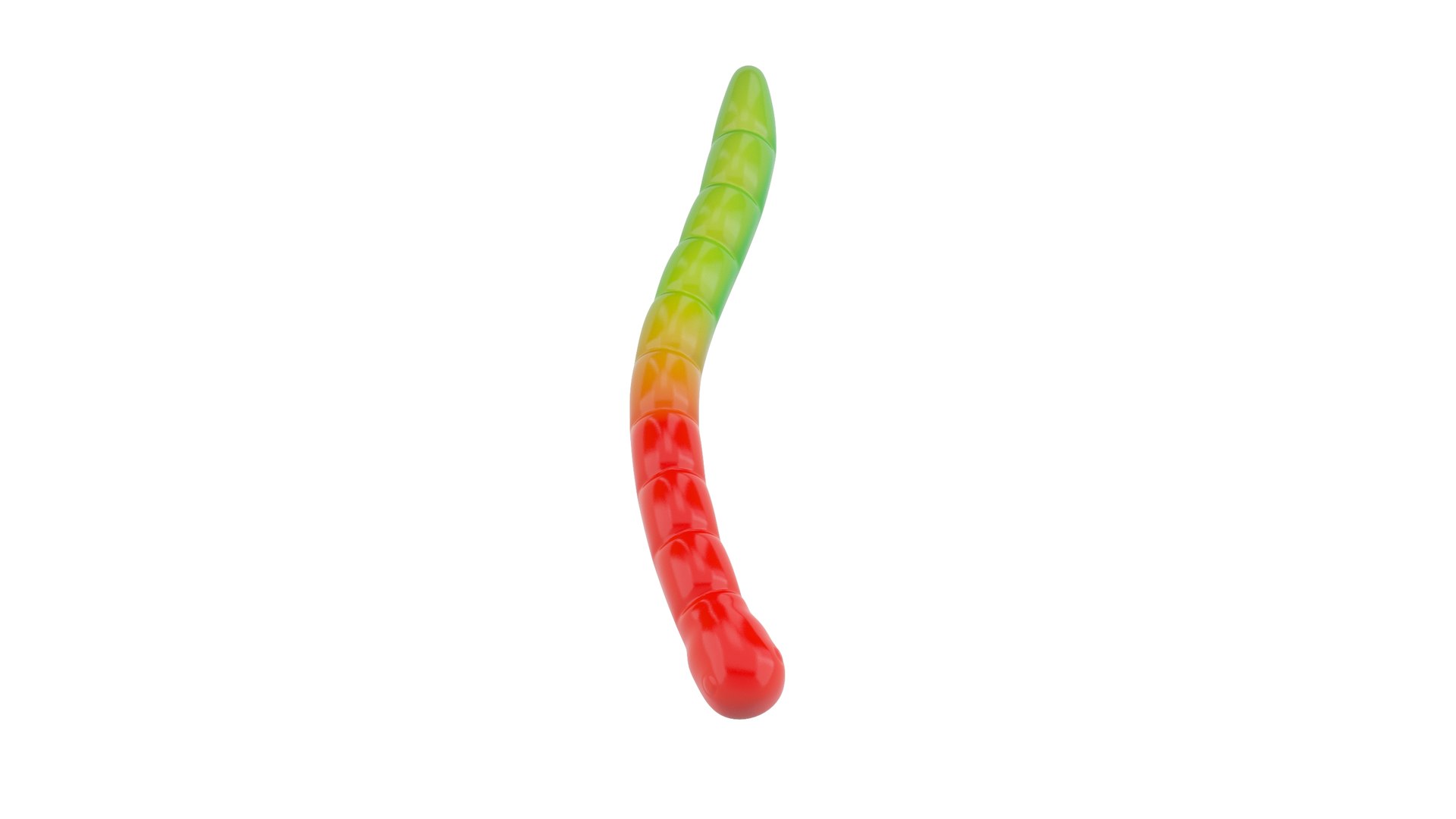 Gummy Worm 3D Model - TurboSquid 2046402