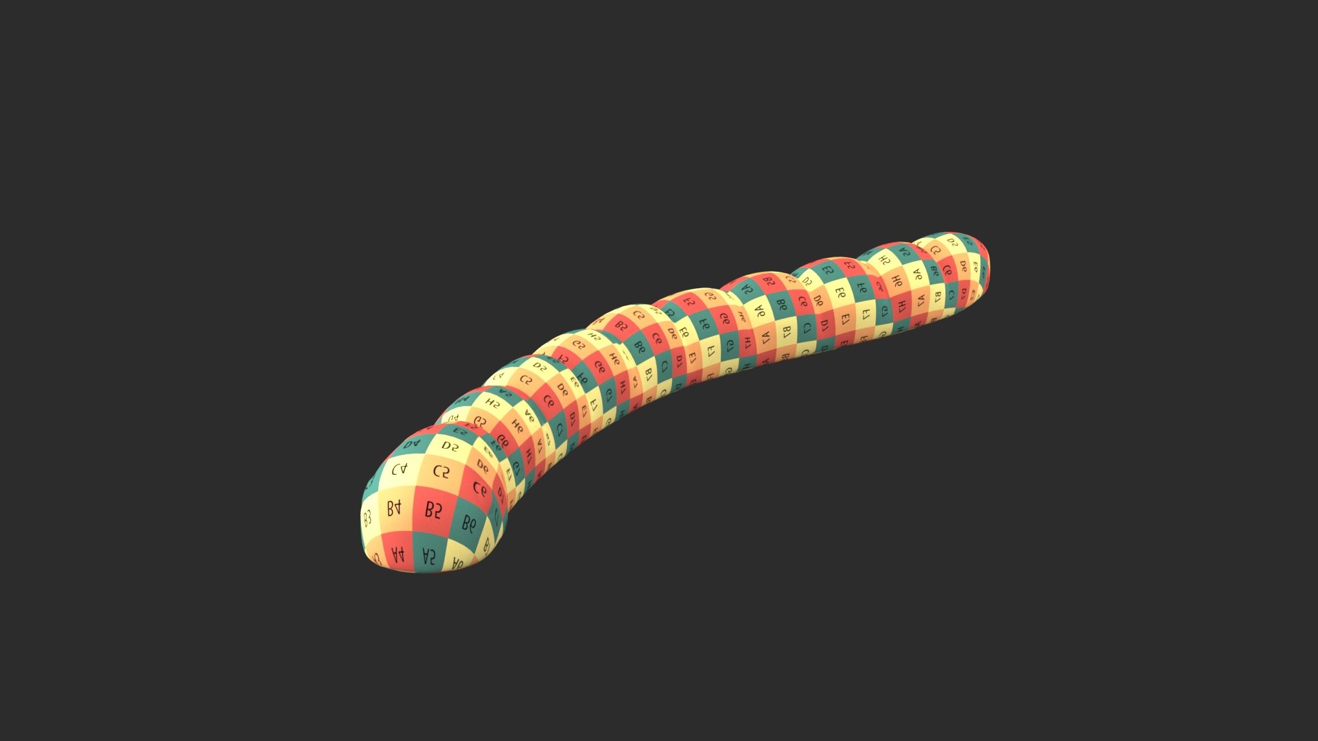 Gummy Worm 3D Model - TurboSquid 2046402