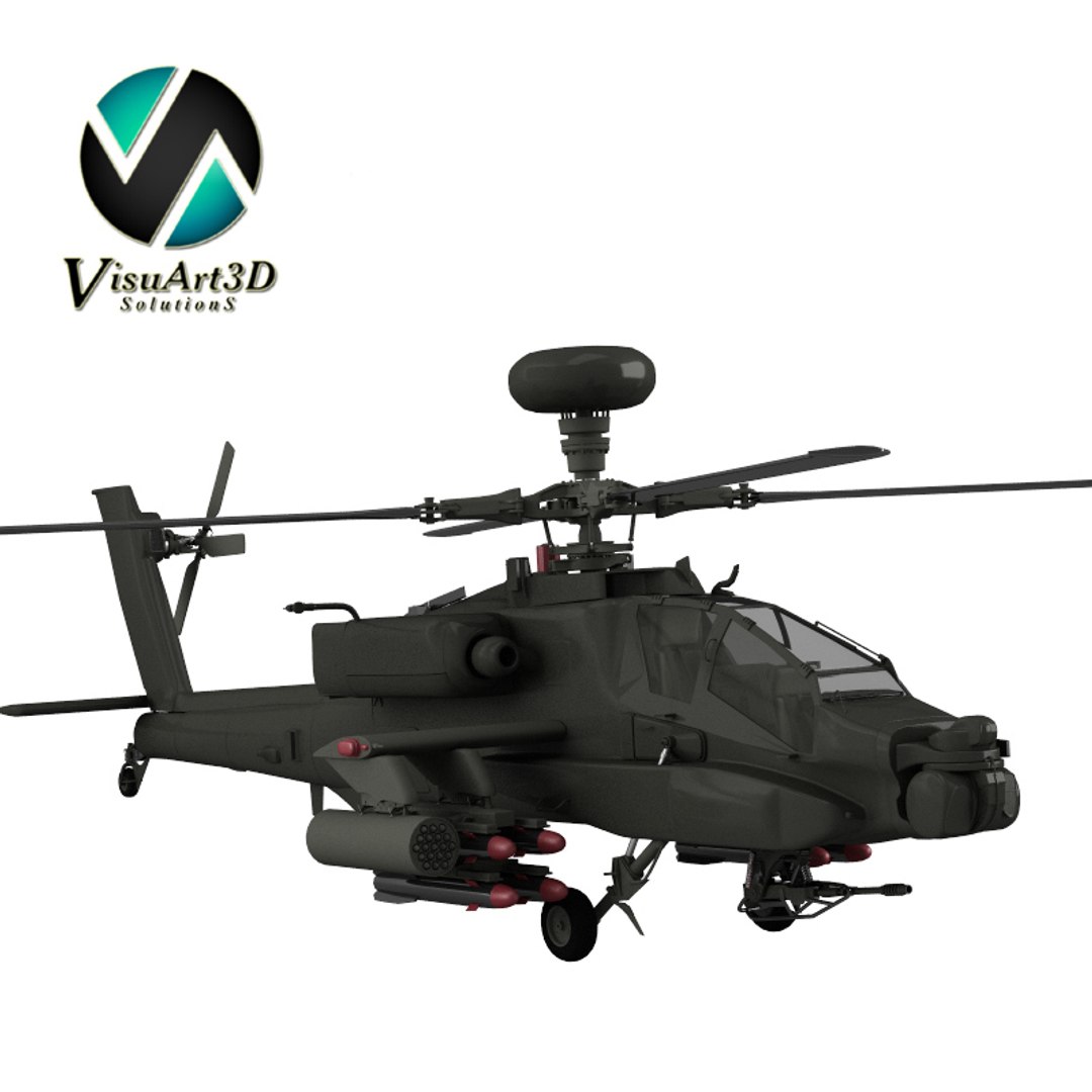 3d Model Apache Helicopter