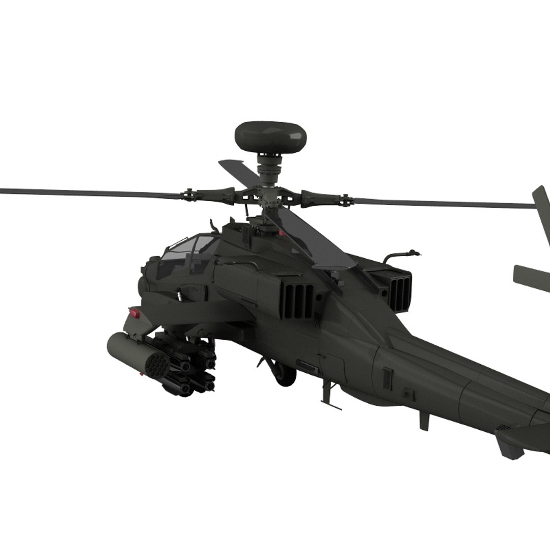 3d Model Apache Helicopter