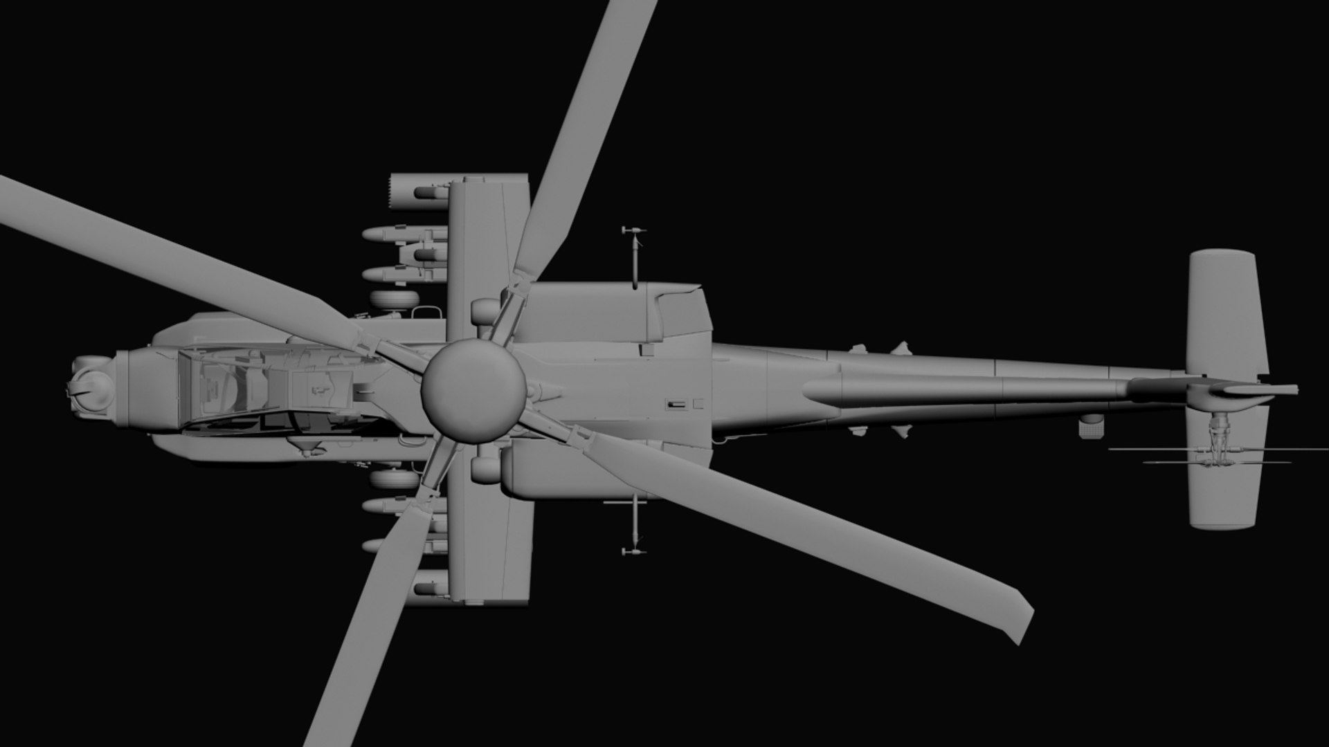 3d Model Apache Helicopter