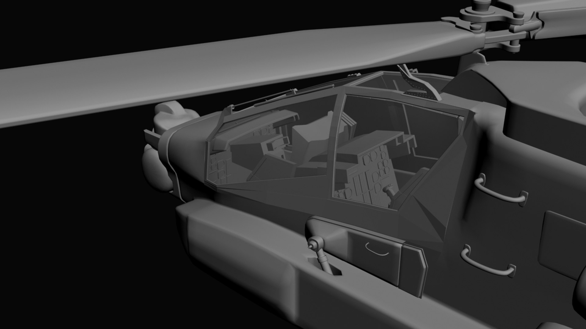 3d Model Apache Helicopter