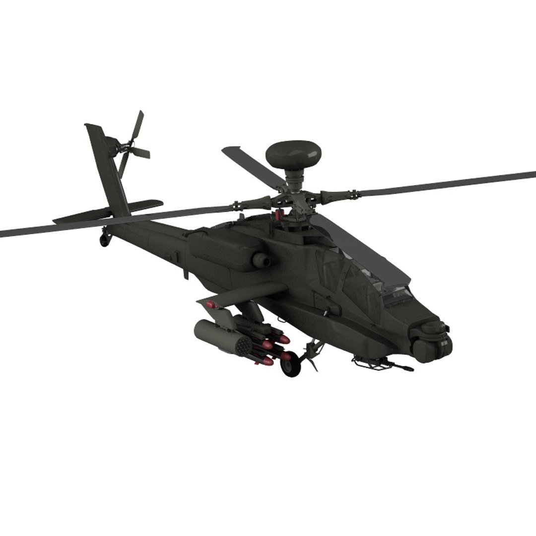 3d Model Apache Helicopter