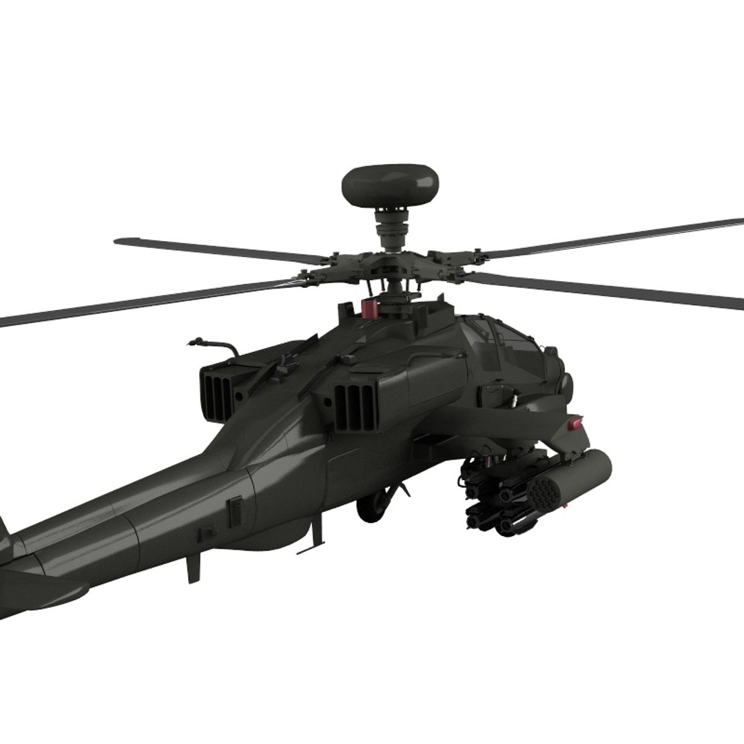 3d Model Apache Helicopter