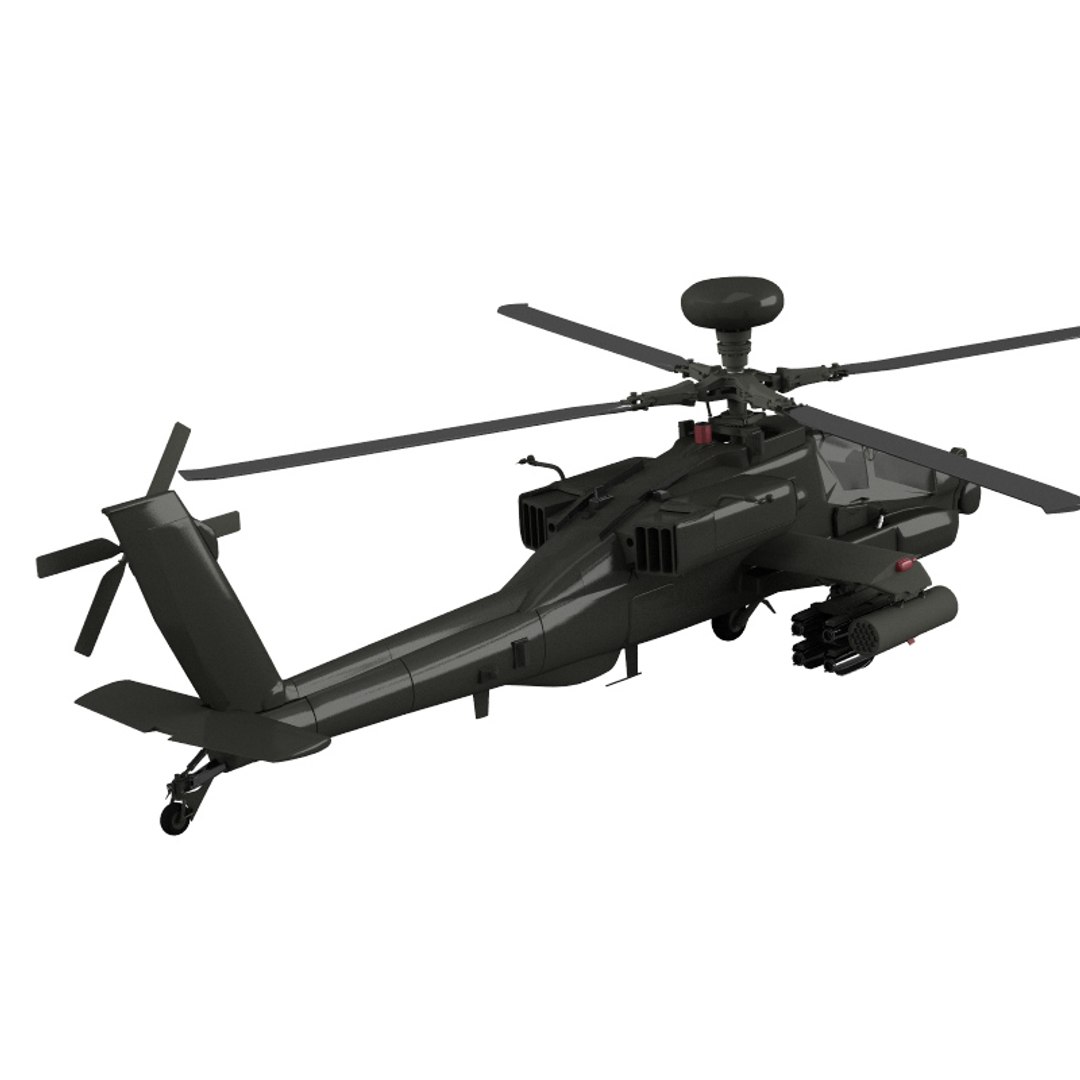 3d Model Apache Helicopter