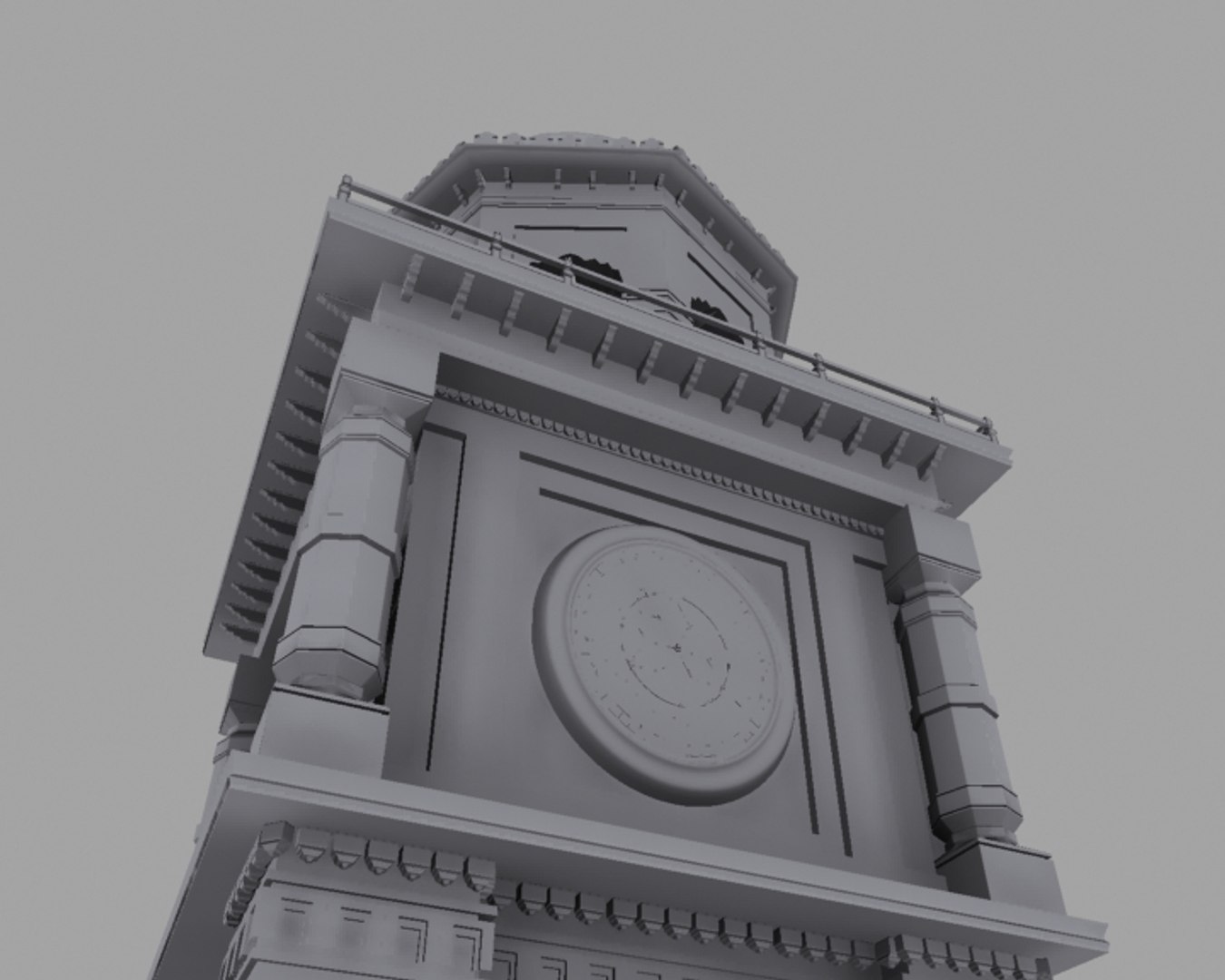 Clock Tower 3d Model