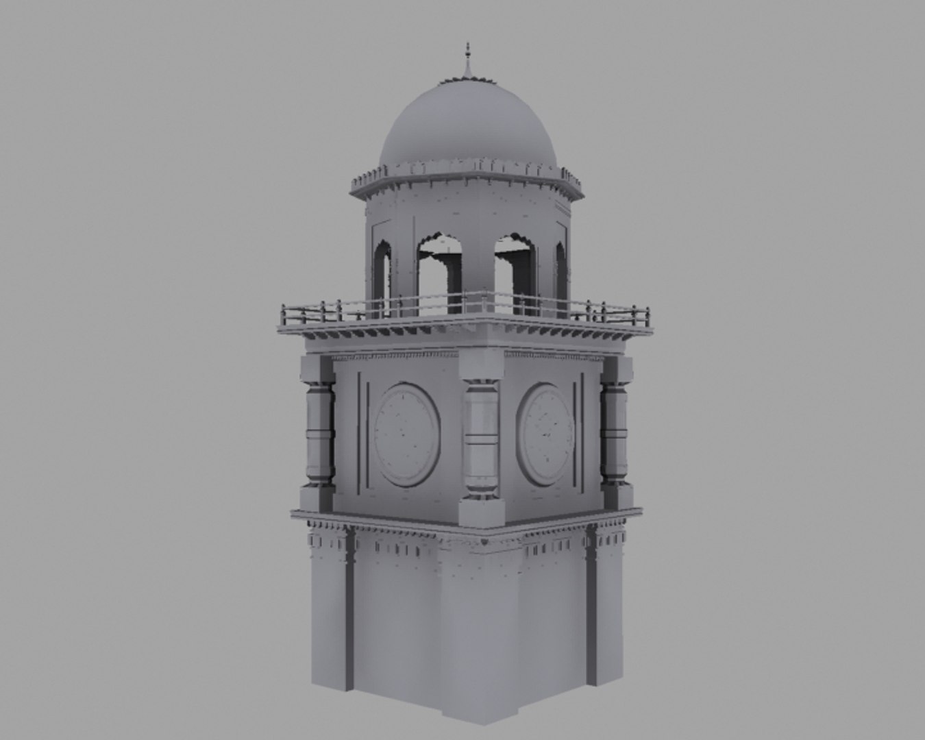 Clock Tower 3d Model