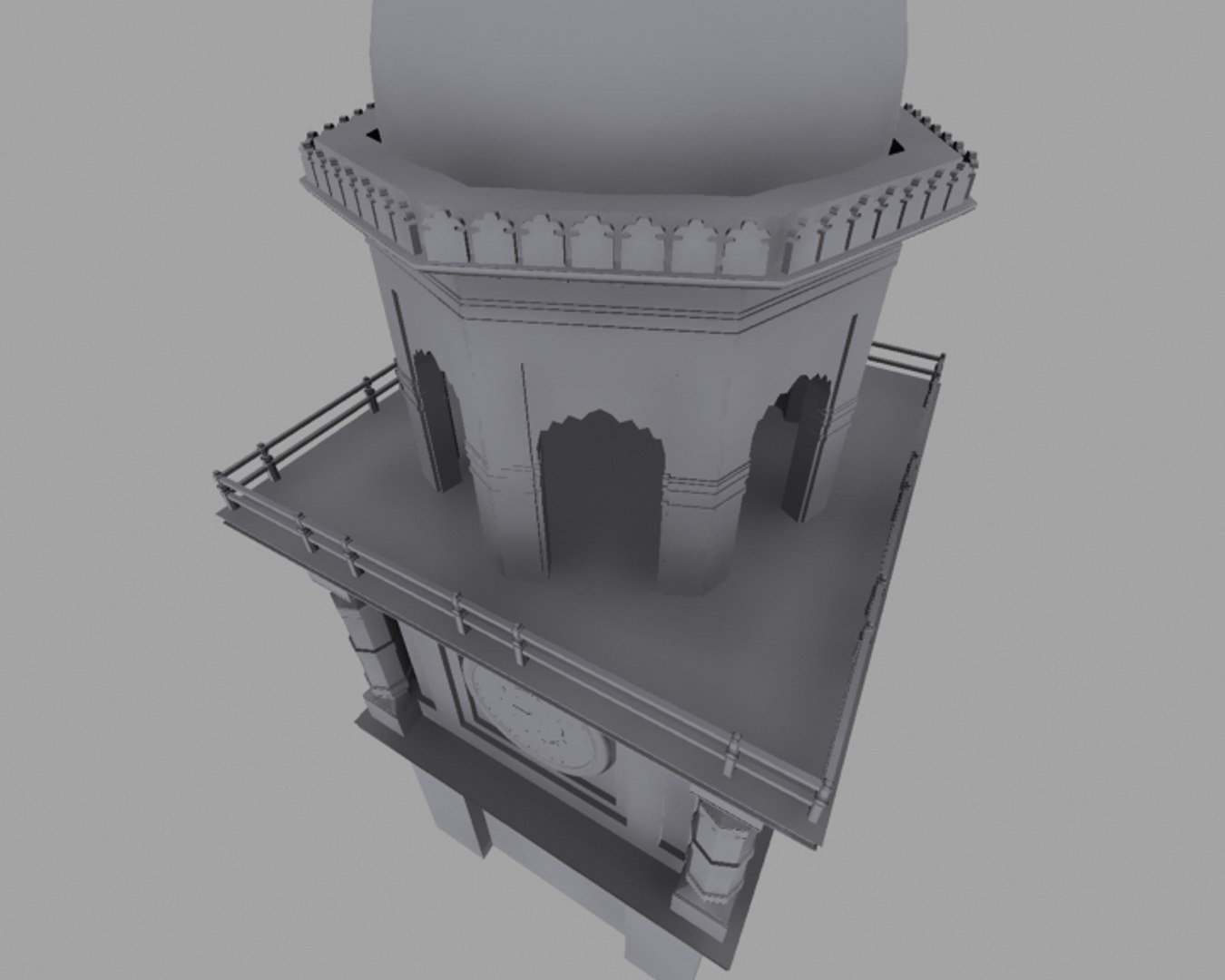 Clock Tower 3d Model
