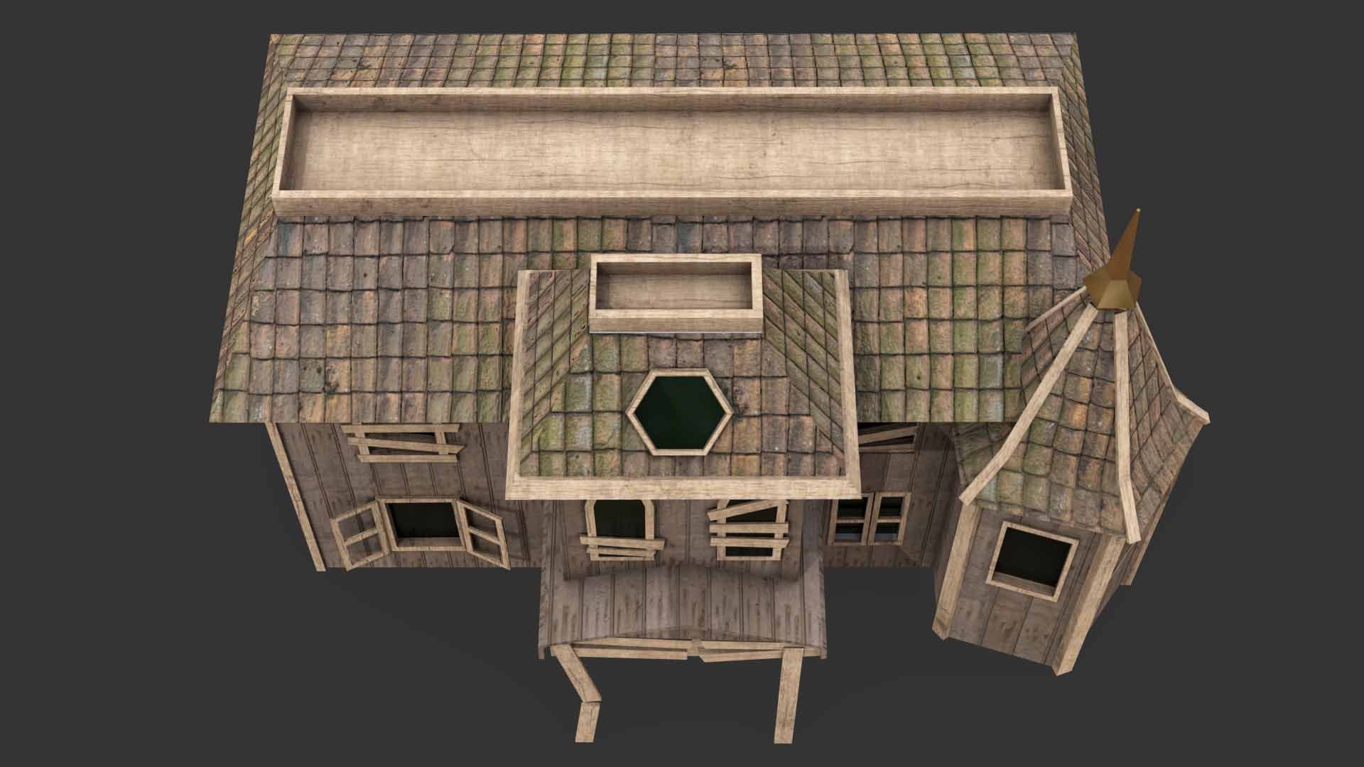 3D Game Ready Low Poly House 2 Model - TurboSquid 1737120