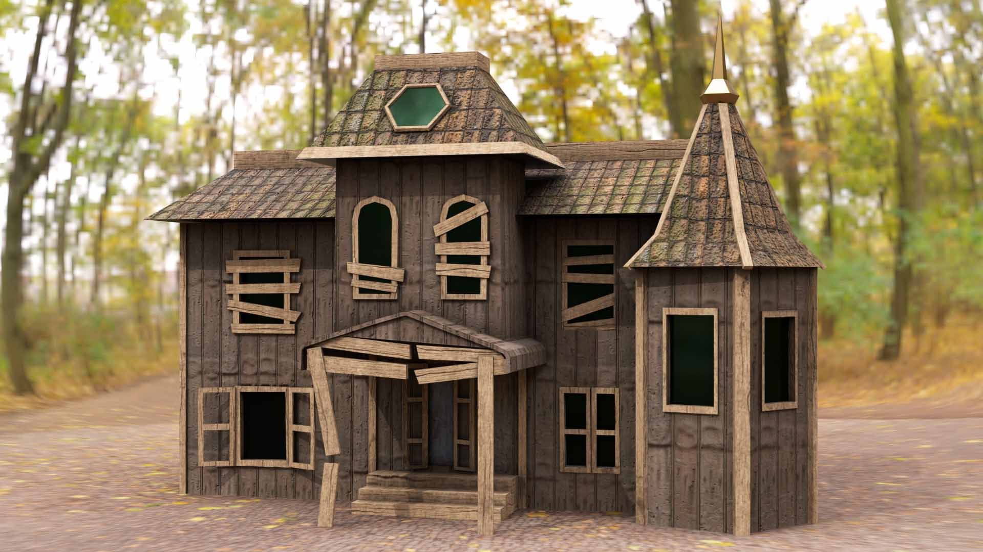3D Game Ready Low Poly House 2 Model - TurboSquid 1737120