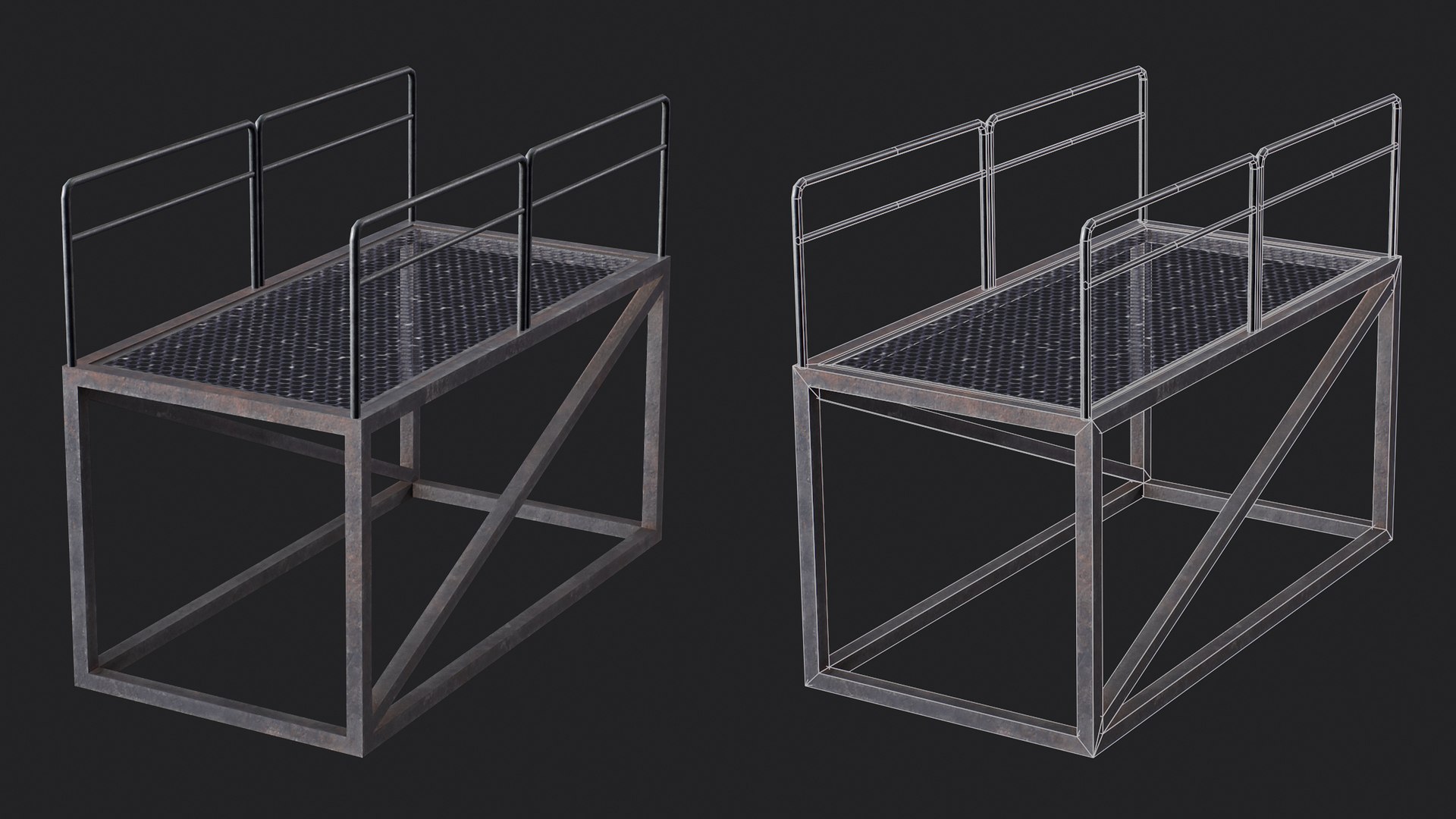 3D Set Of 13 Modular Military Platforms - TurboSquid 1990321