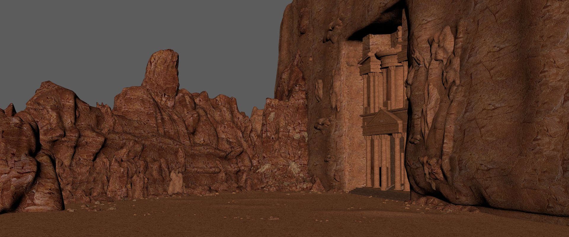 Historic Petra Jordan 3D Model - TurboSquid 1308486