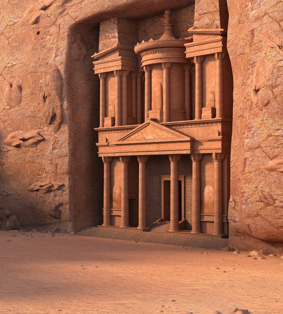 Historic Petra Jordan 3D Model - TurboSquid 1308486