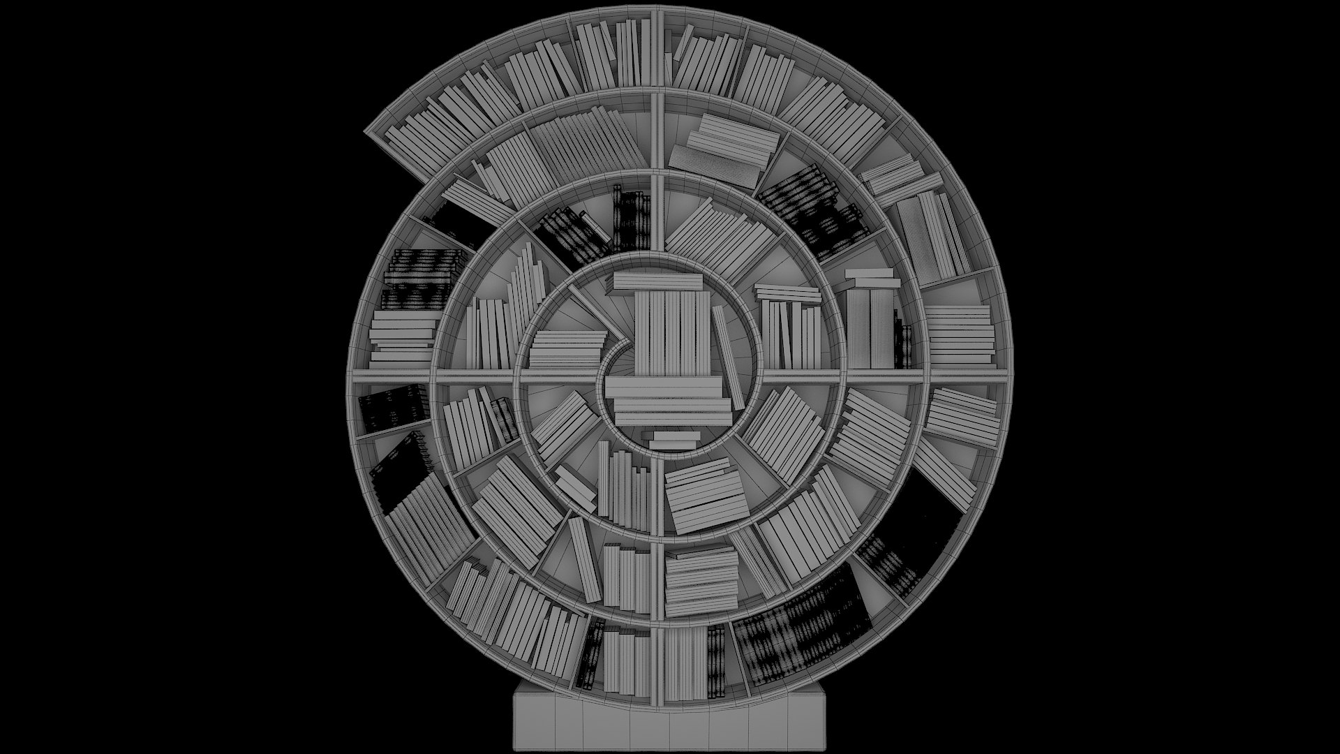 Bookshelf snail with books 3D - TurboSquid 2053198