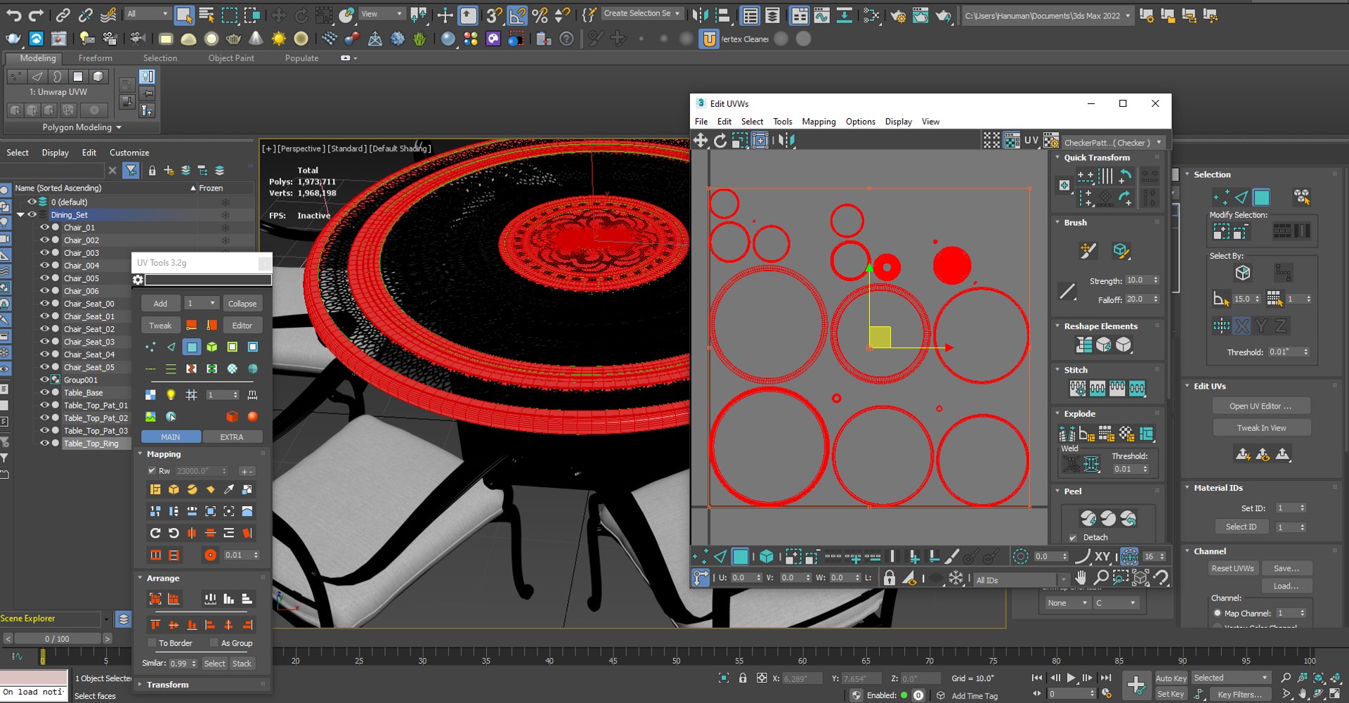 Dining Set 3D - TurboSquid 1937078