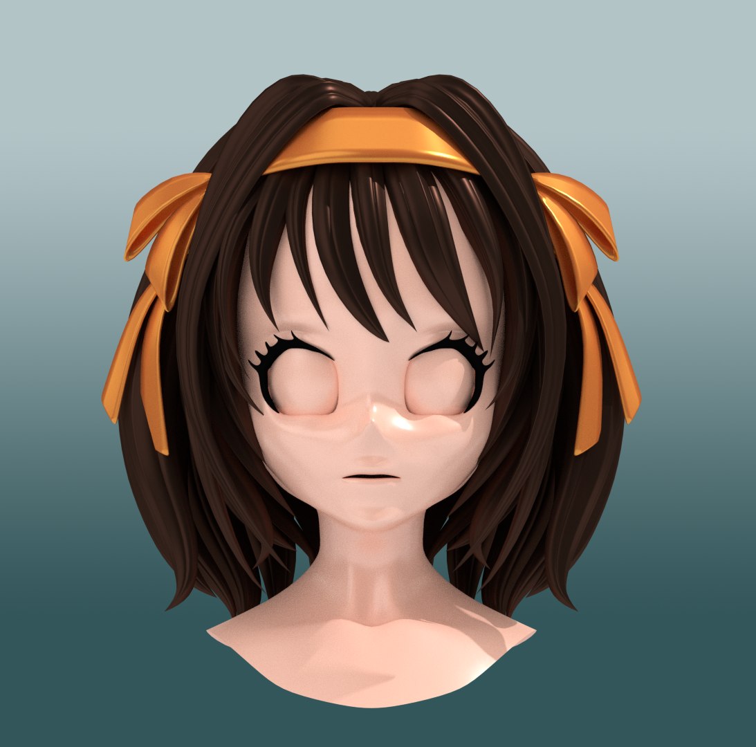 Haruhi Suzumiya 3D Model - TurboSquid 1217726
