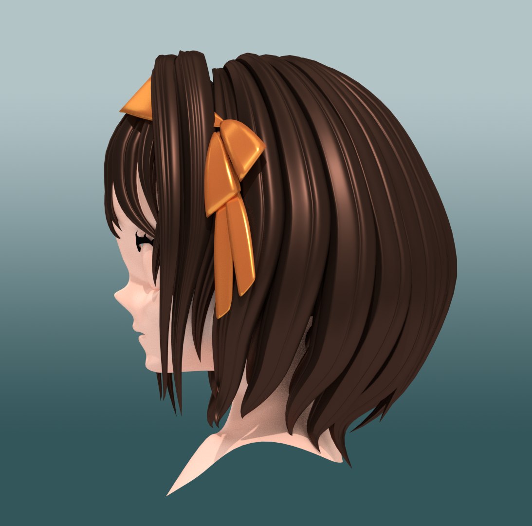 Haruhi Suzumiya 3D Model - TurboSquid 1217726