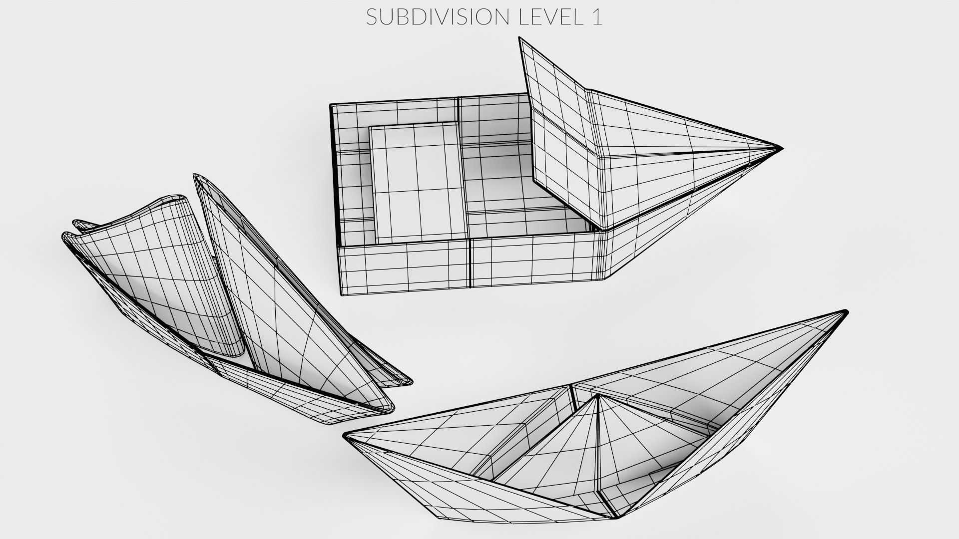 3D Model Paper Boats - TurboSquid 2182230