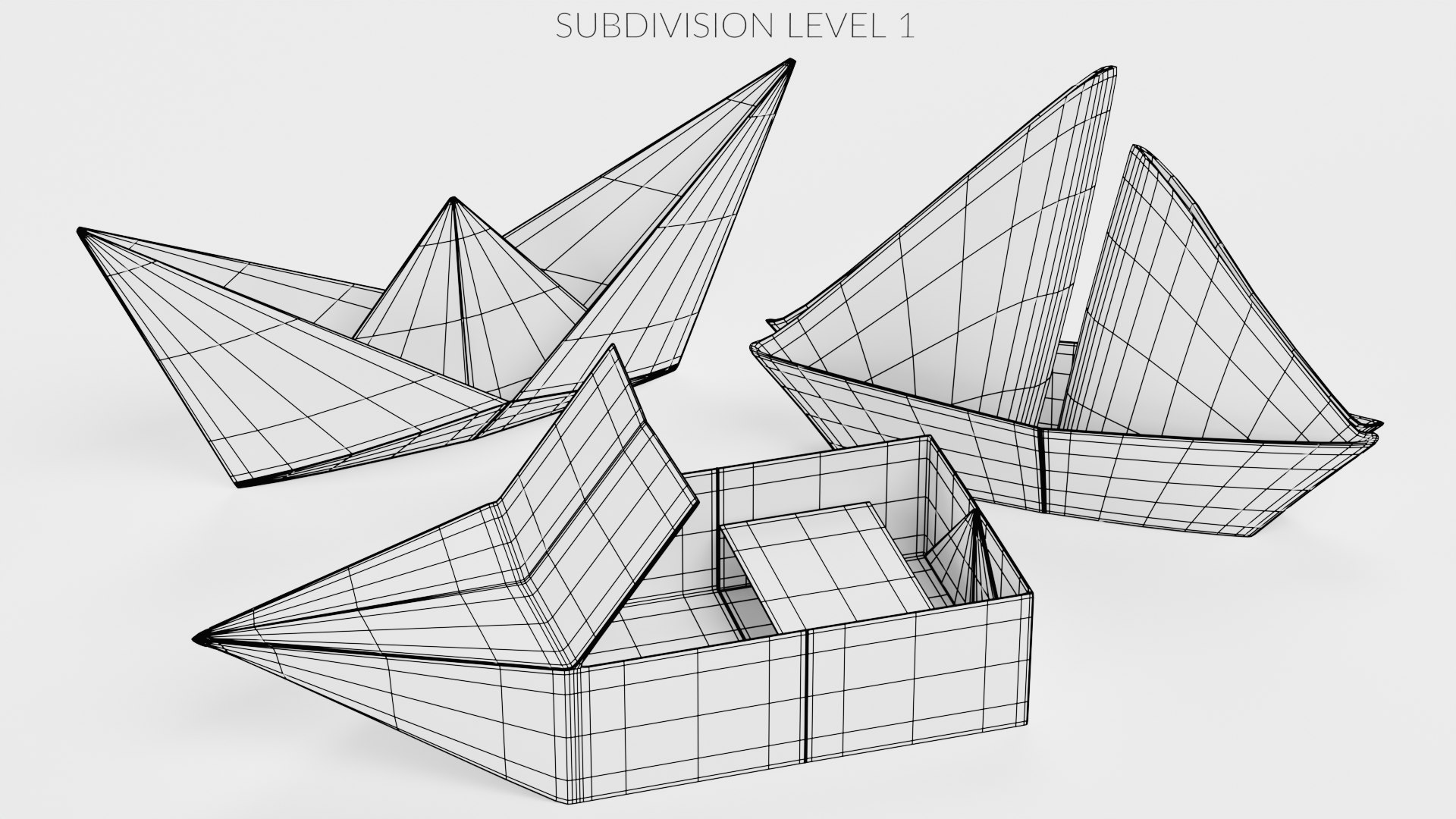 3D Model Paper Boats - TurboSquid 2182230