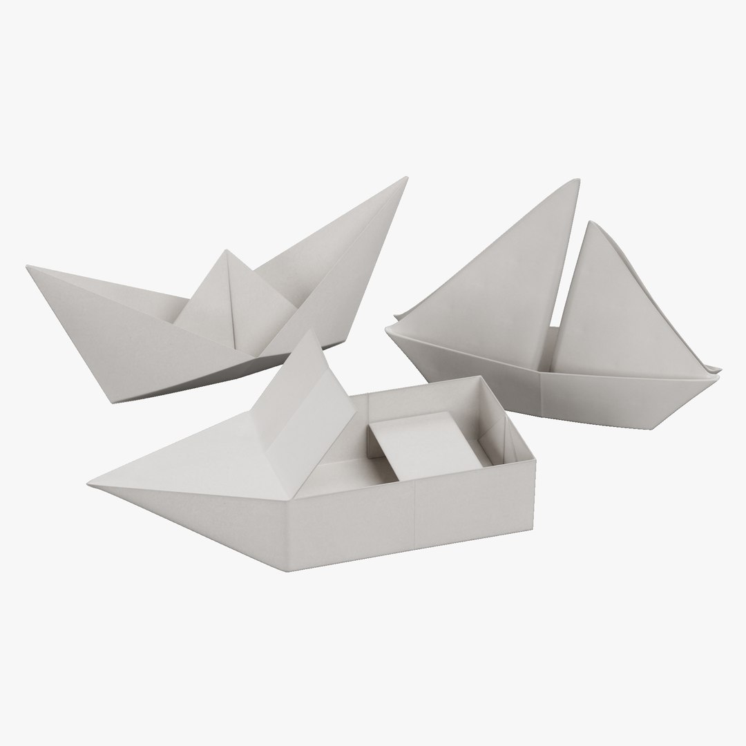 3D Model Paper Boats - TurboSquid 2182230