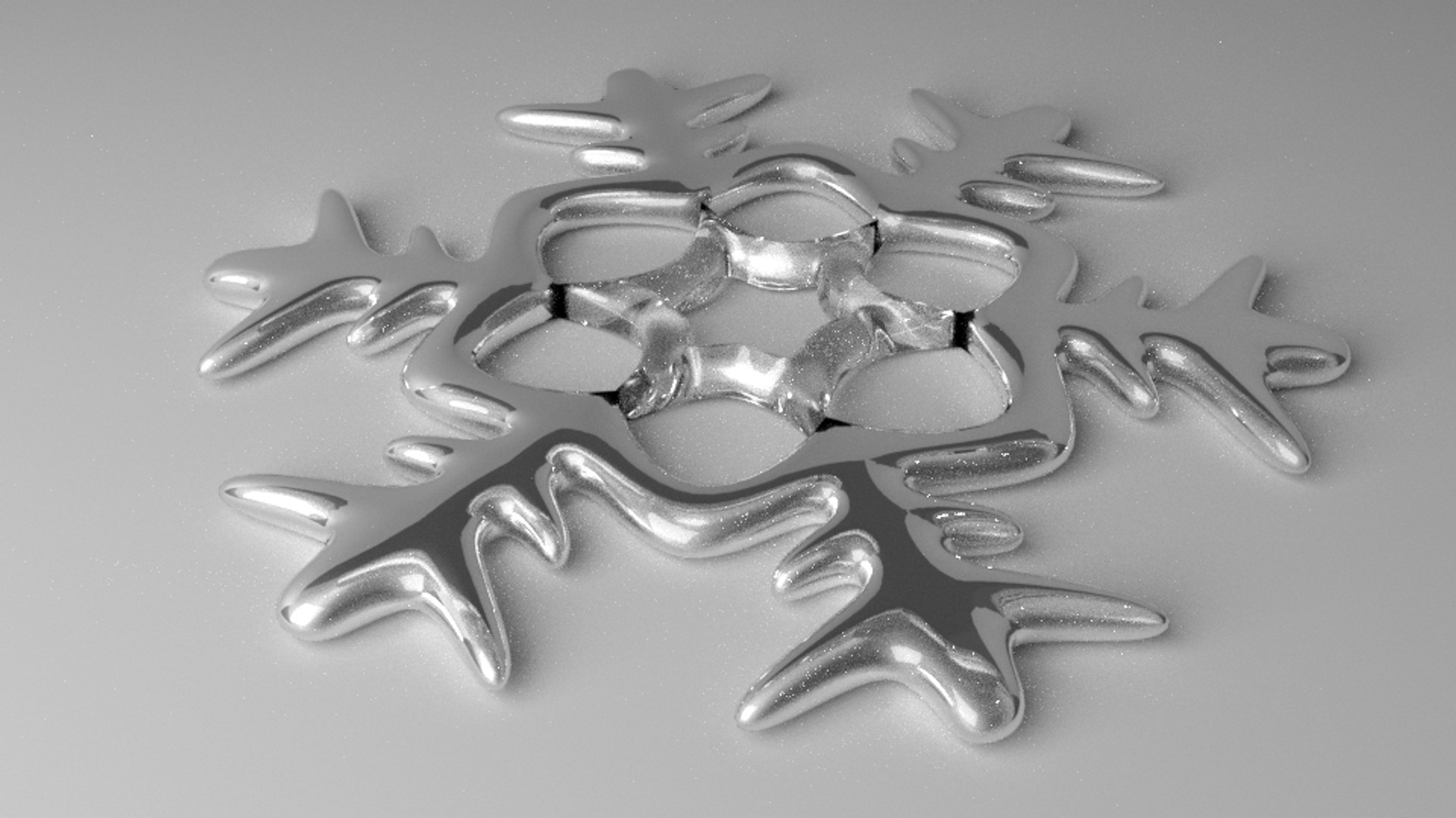 Snowflake 7 3D model - TurboSquid 1571621