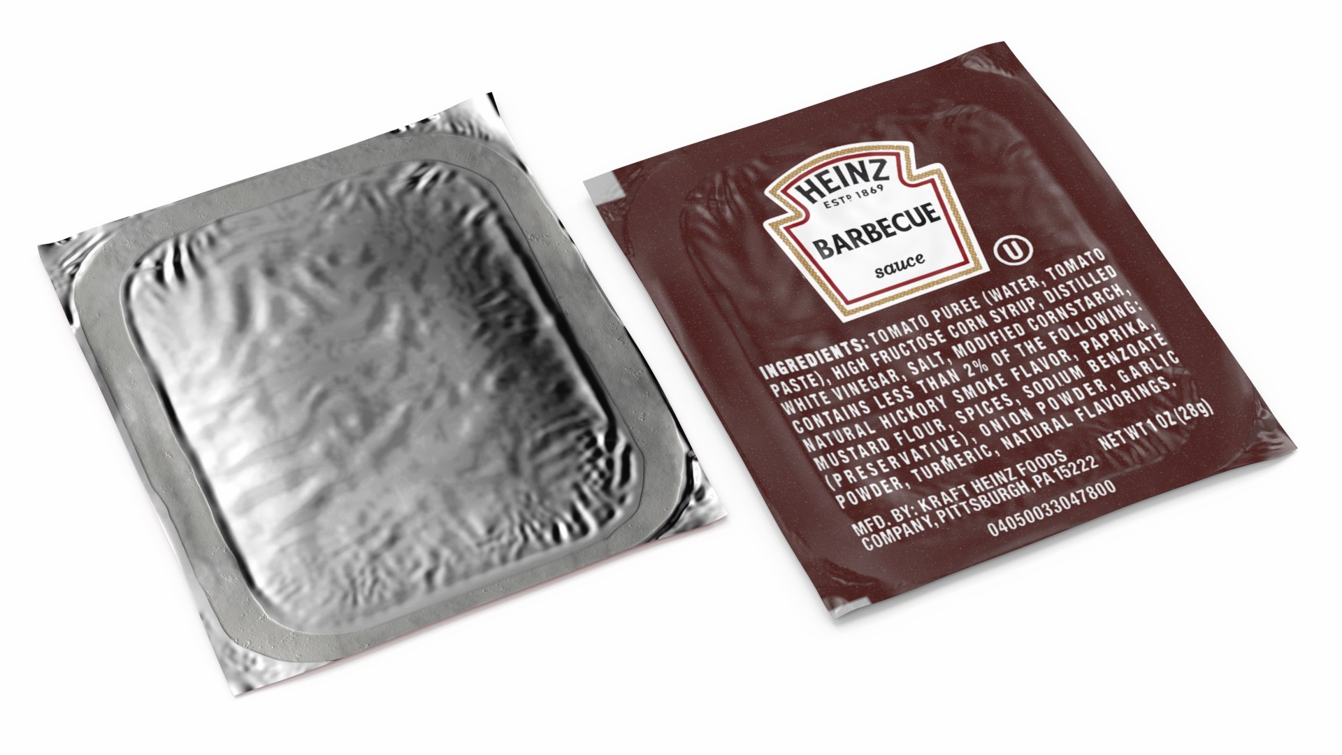 Heinz Barbecue Sauce Single Serve Pot 3D model - TurboSquid 2105083