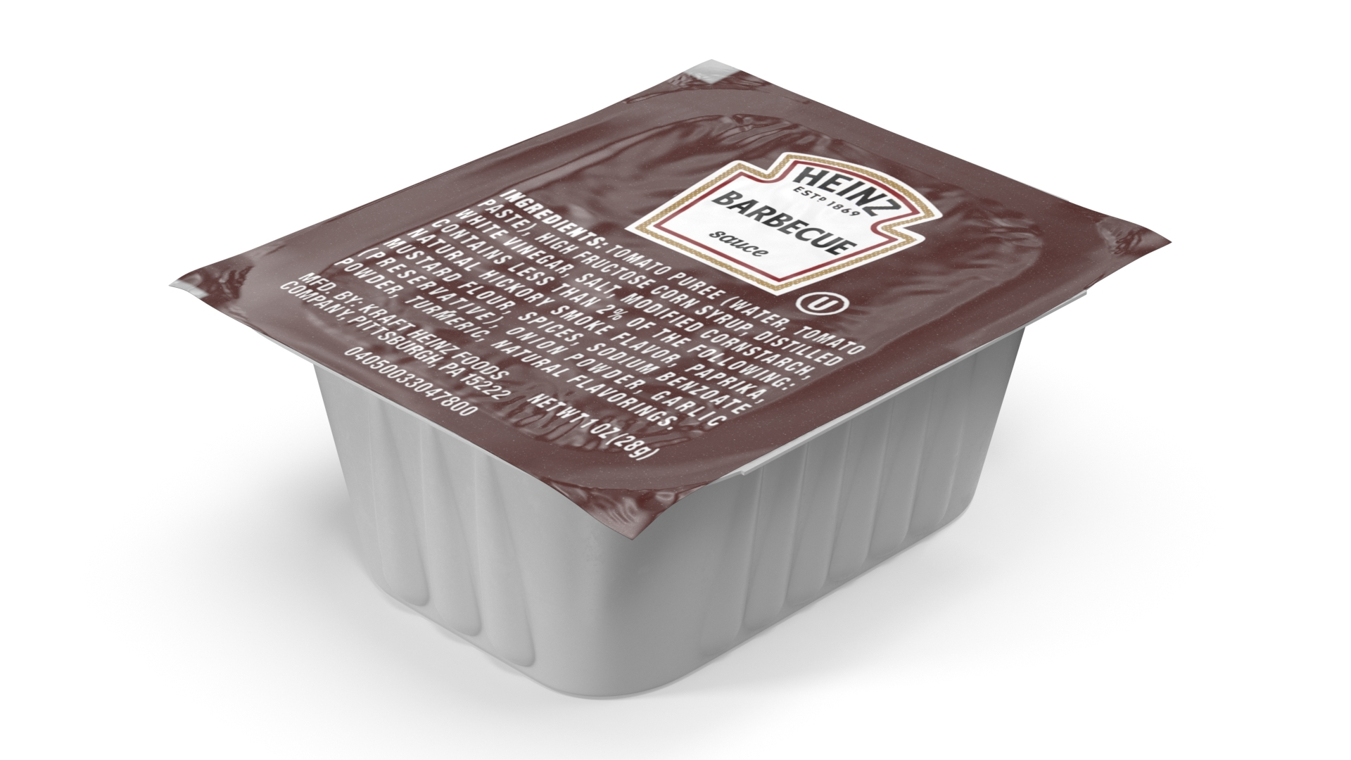 Heinz Barbecue Sauce Single Serve Pot 3D model - TurboSquid 2105083