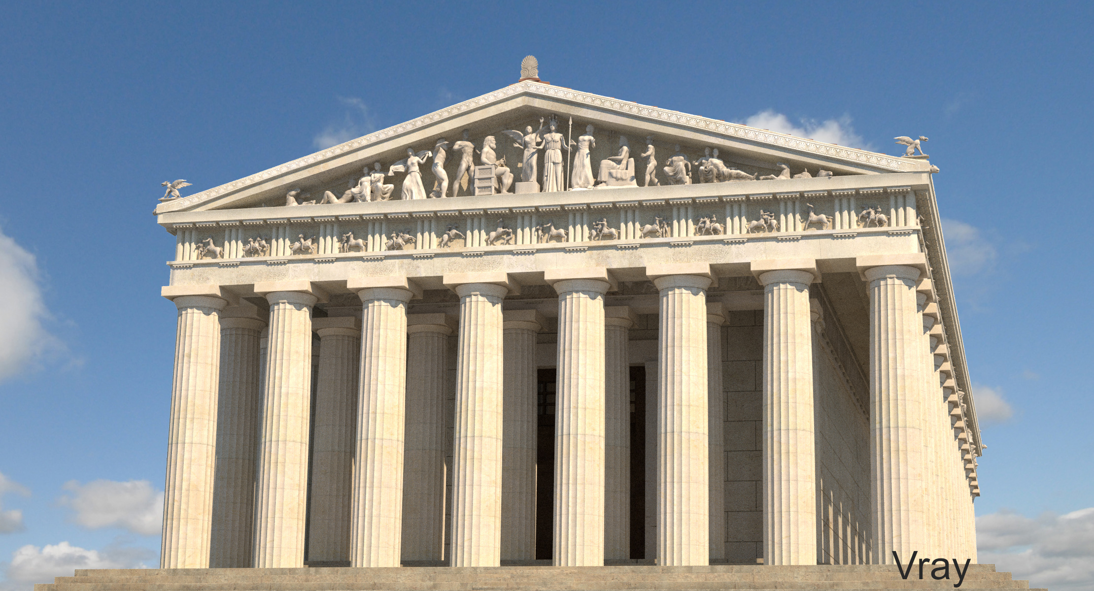 パルテノン神殿3Dモデル - TurboSquid 687395