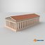3d Parthenon Temple Landmark Model