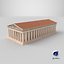3d Parthenon Temple Landmark Model