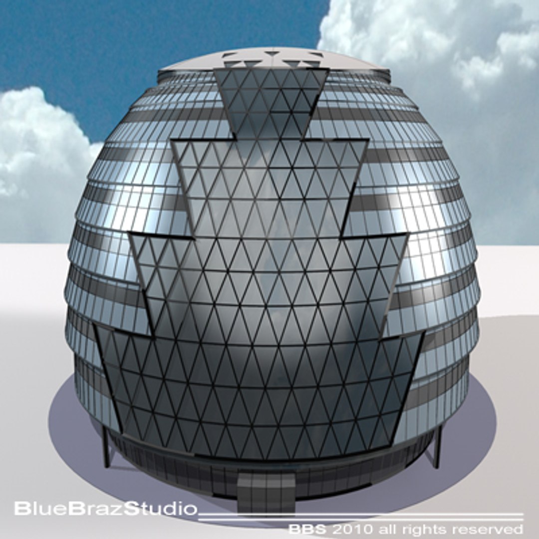 3d city hall london model