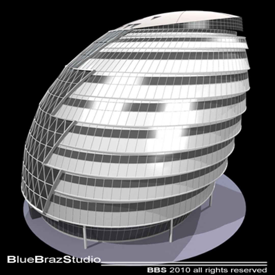 3d city hall london model