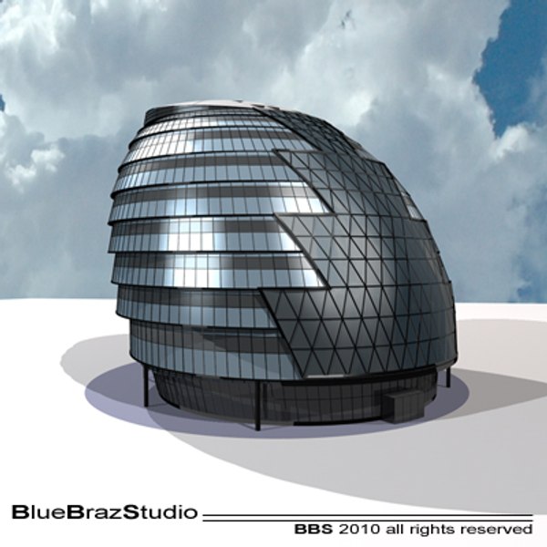 3d city hall london model