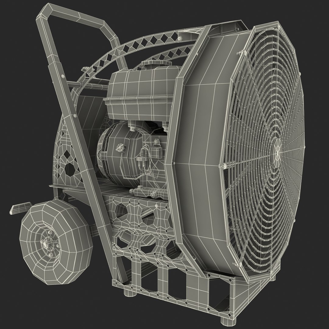 3d model industrial air blowers