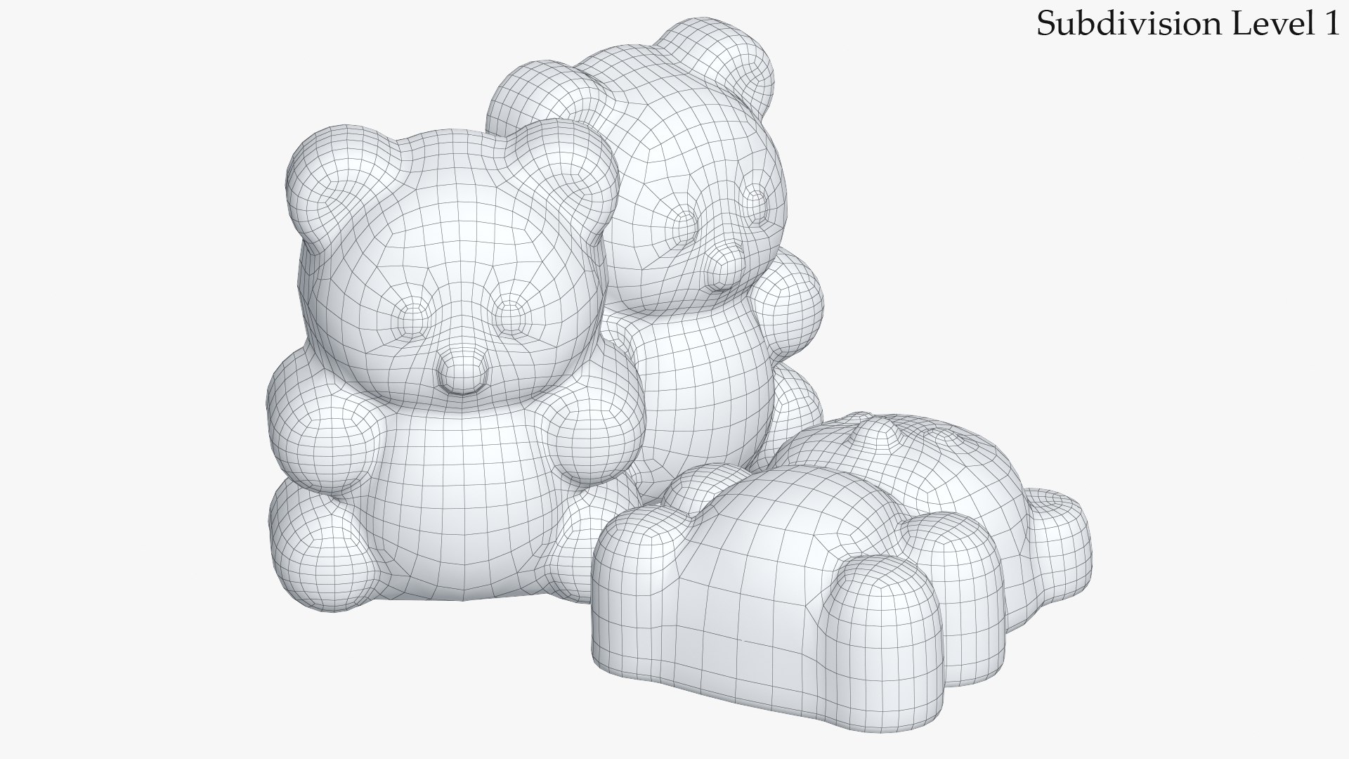3D Gummy Bears 2 Model - TurboSquid 1713679