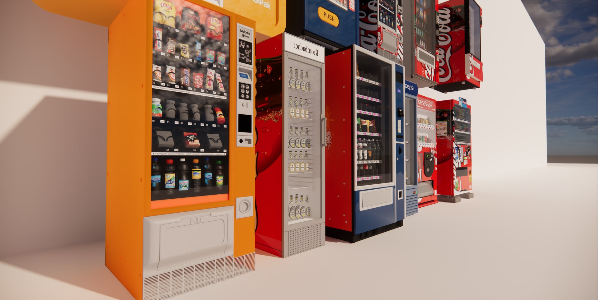 3D Vending Machines Collection-A5 - TurboSquid 2096599