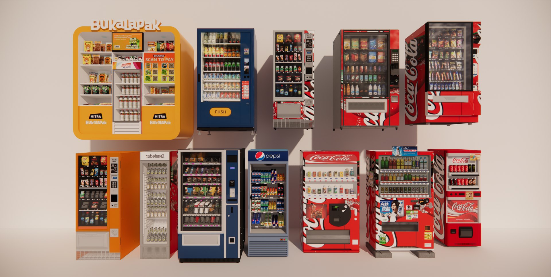 3D Vending Machines Collection-A5 - TurboSquid 2096599