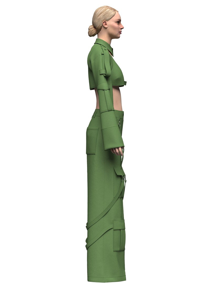 3D Womens Street Wear Outfit 3d Model Model - TurboSquid 2200346