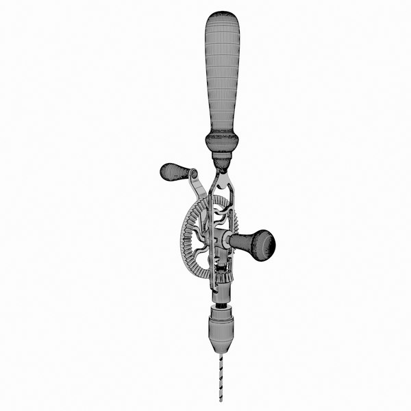 3d photoreal hand drill tools