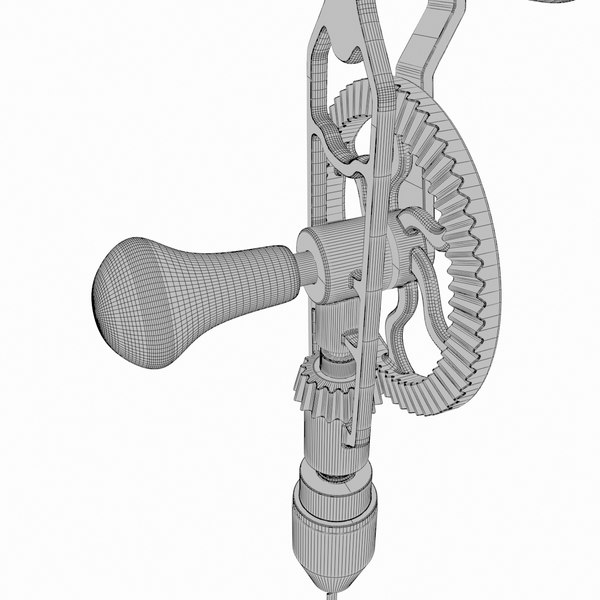 3d photoreal hand drill tools