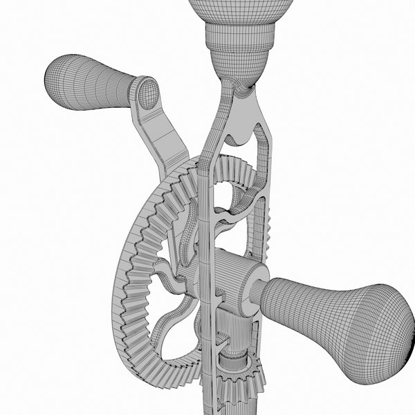 3d photoreal hand drill tools