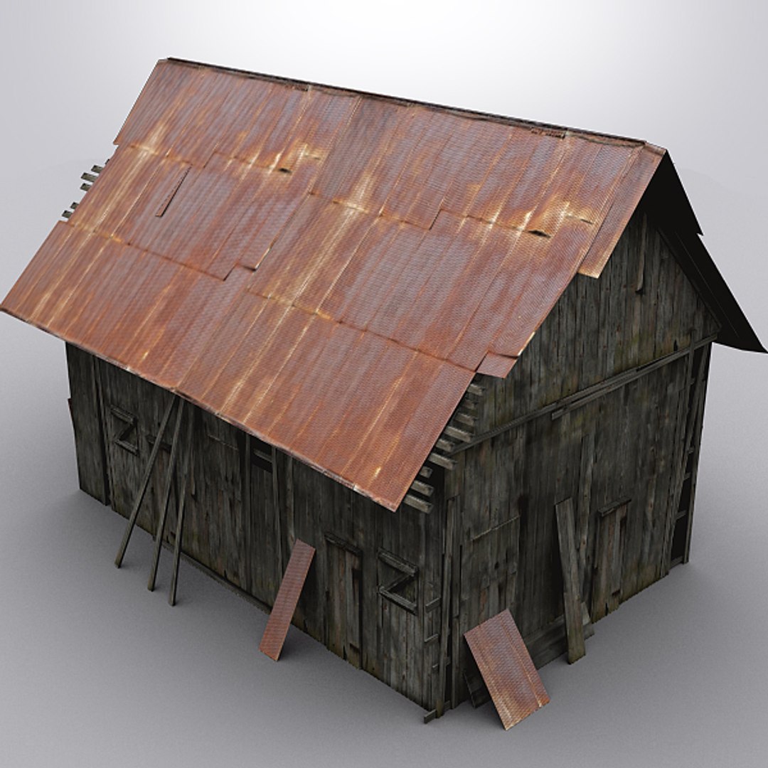 Photorealistic Old Barn Photo Realistic 3d Model