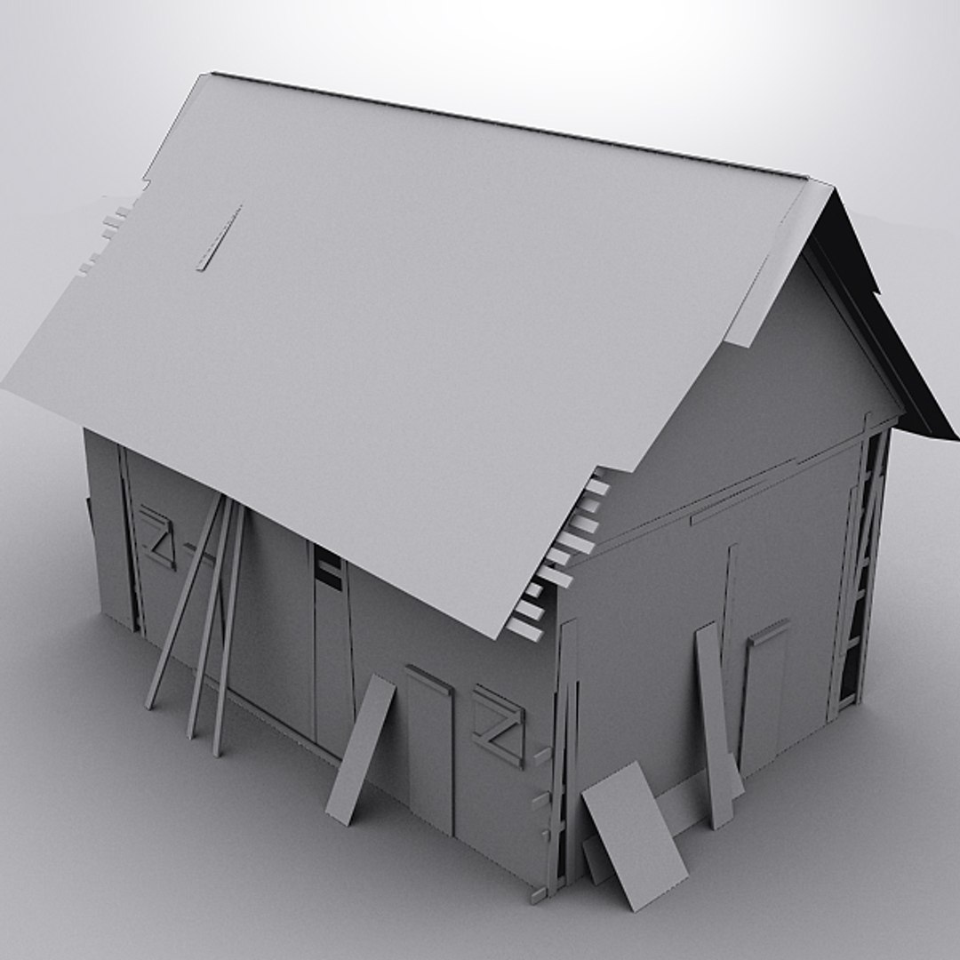 Photorealistic Old Barn Photo Realistic 3d Model
