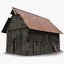 Photorealistic Old Barn Photo Realistic 3d Model