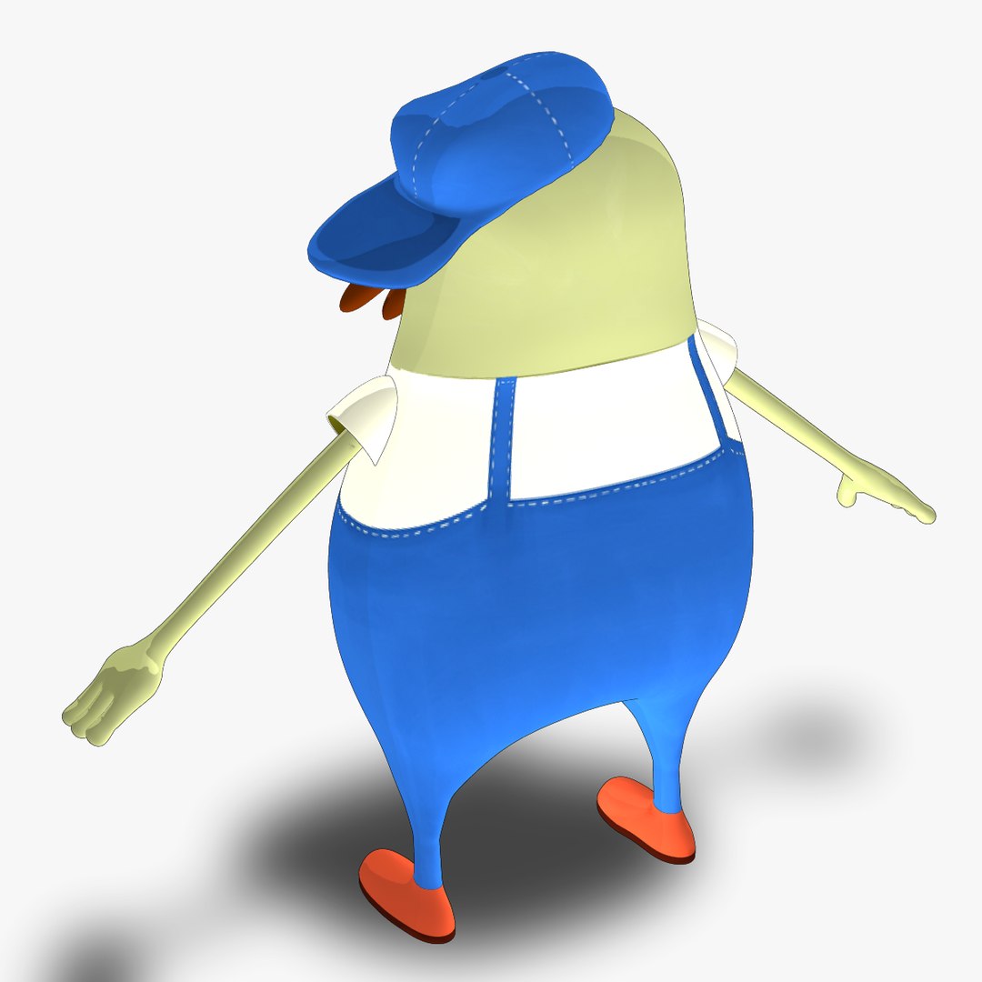 Low-poly Non Rigged Bean 3d Model
