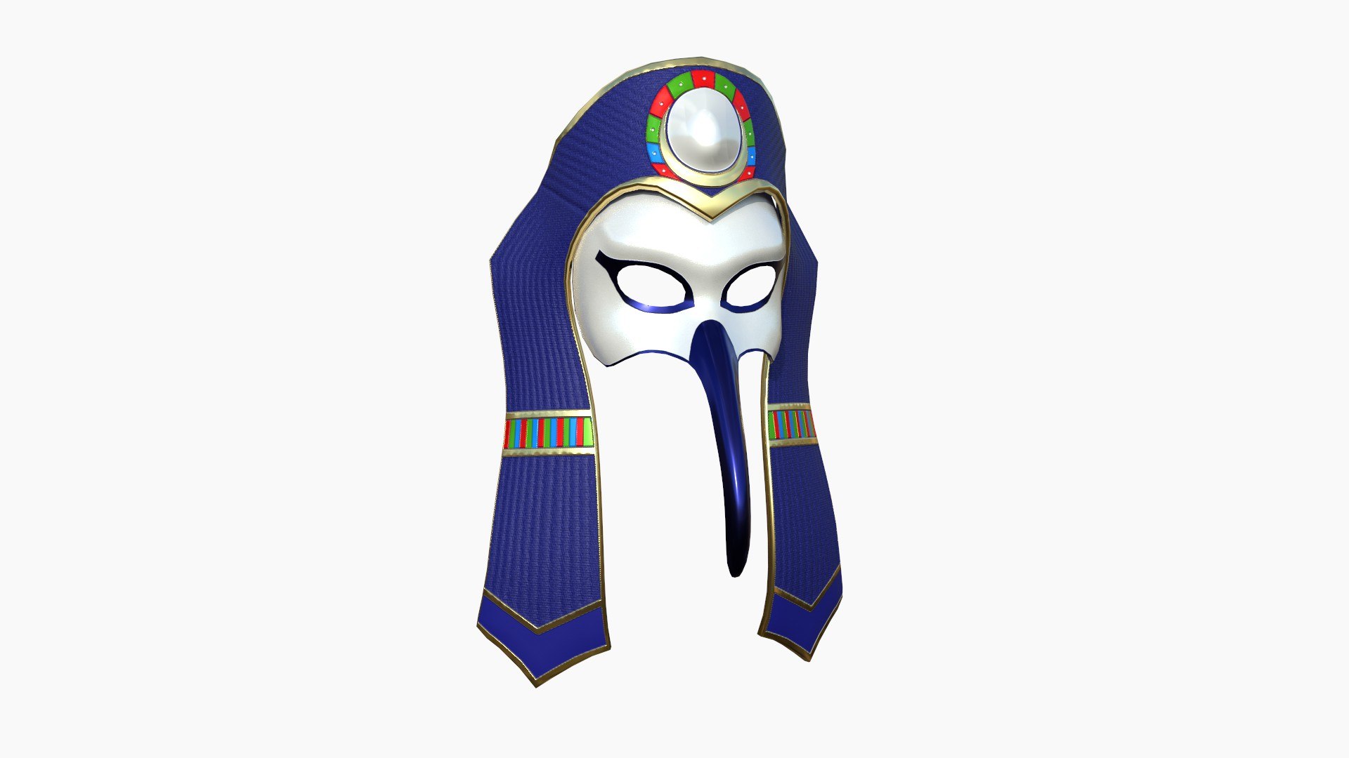 3D Model Thoth Mask A03 - Egyptian Gods Character Clothing - TurboSquid ...