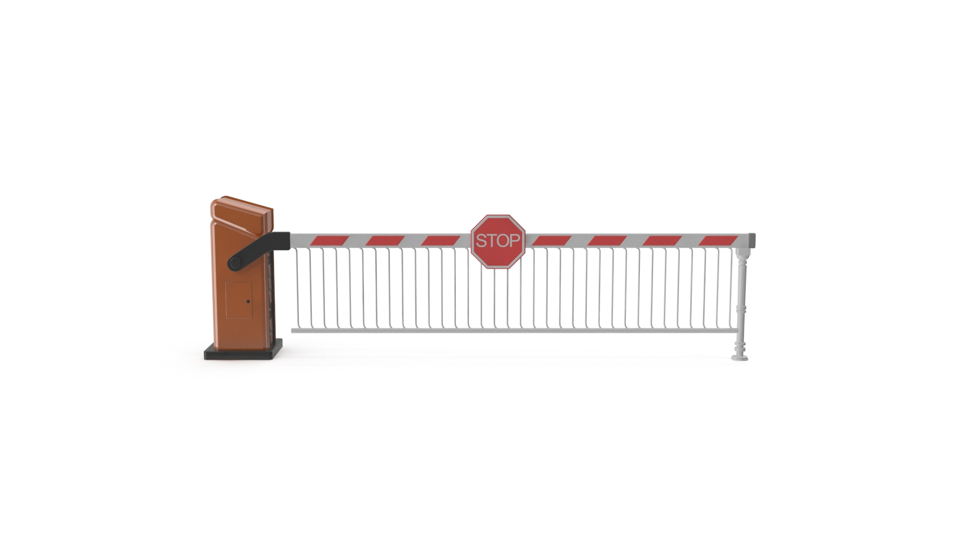 3D Parking Barrier Model - TurboSquid 2185903