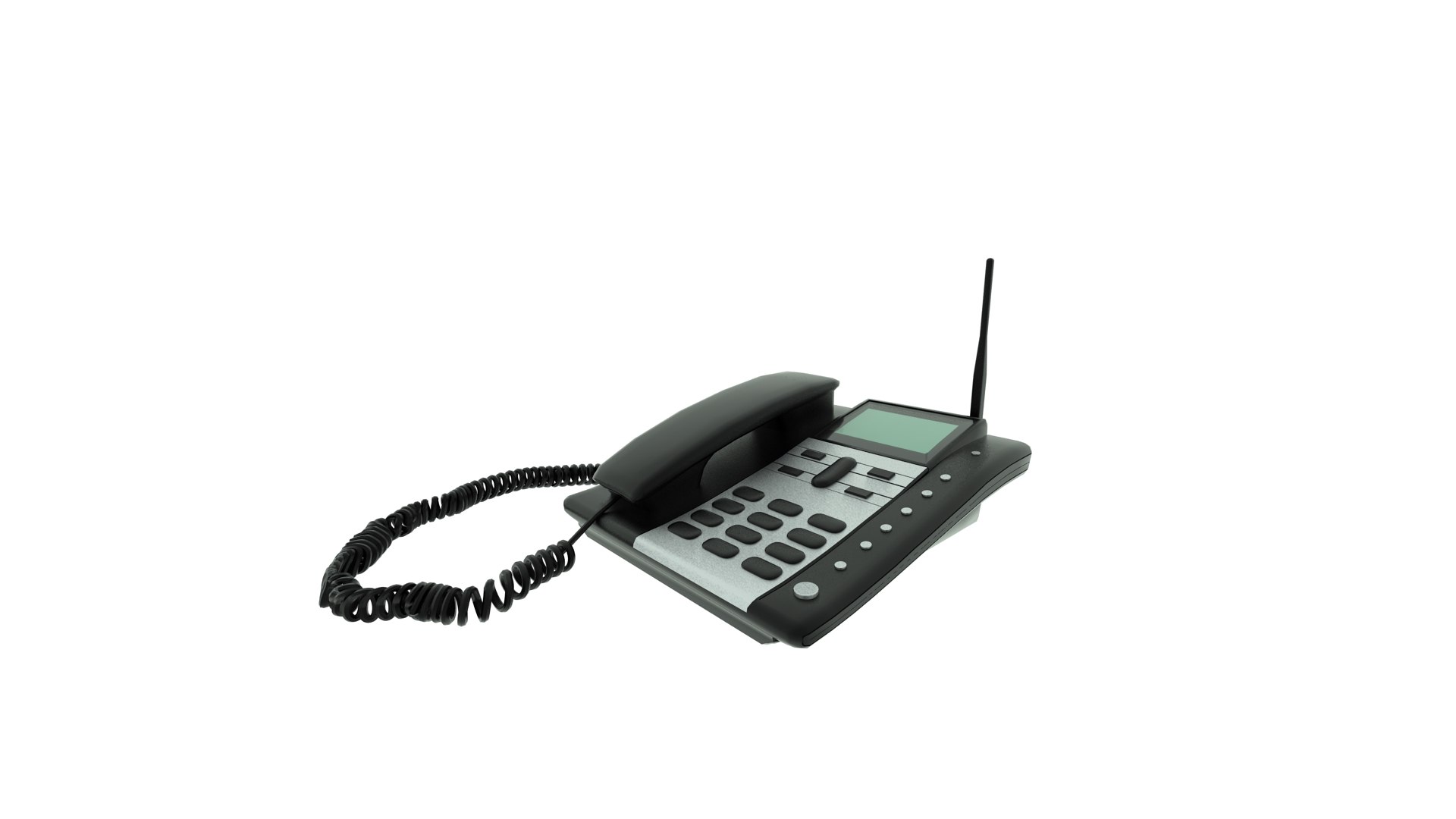 3d Model Of Desktop Telephone